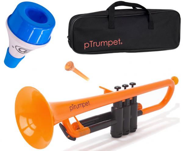 PINSTRUMENTS pTrumpet オレンジ 新品 Pトランペット プラスチック製 トランペット B♭ 管楽器 本体 trumpet orange PTRUMPET1OR セット 1 ...