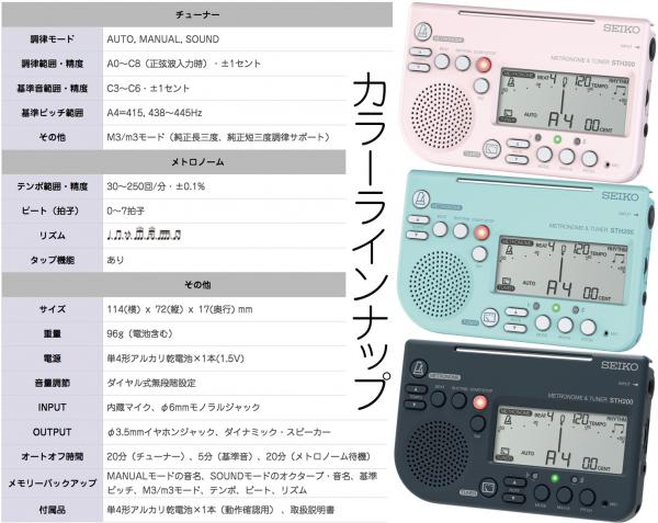 SEIKO ( セイコー ) STH200 ゴールド K チューナーメトロノーム metronome chromatic tuner クロマチックチューナー gold STH-200 北海道 ...